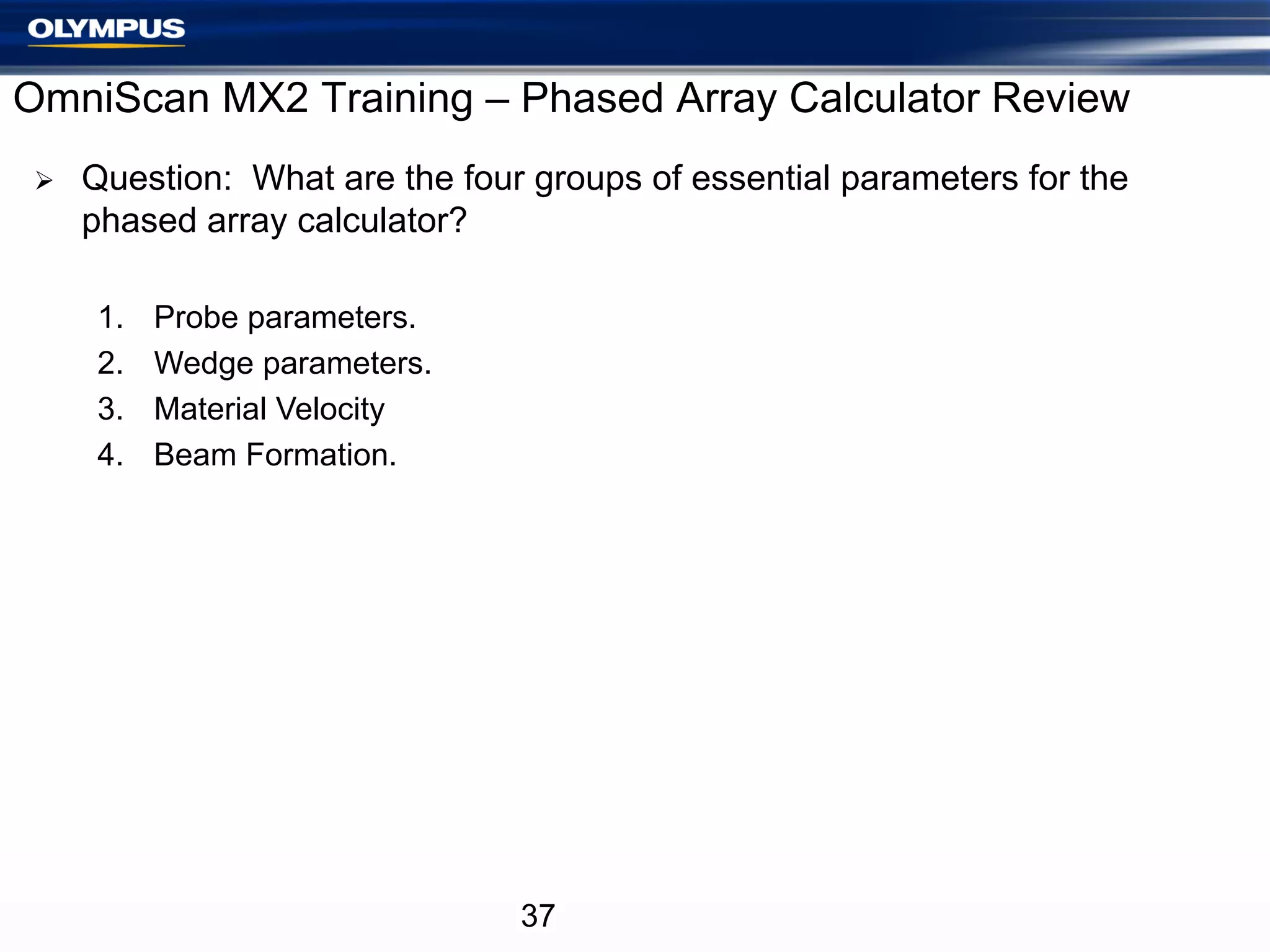 Introduction to Phased Array Using the OmniScan MX2 - Part One | PDF
