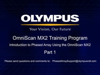 Introduction to Phased Array Using the OmniScan MX2 - Part One | PDF