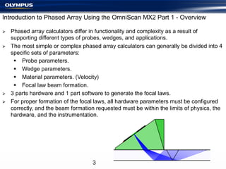 Introduction to Phased Array Using the OmniScan MX2 - Part One | PDF