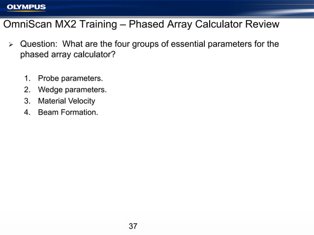 Introduction to Phased Array Using the OmniScan MX2 - Part One | PDF
