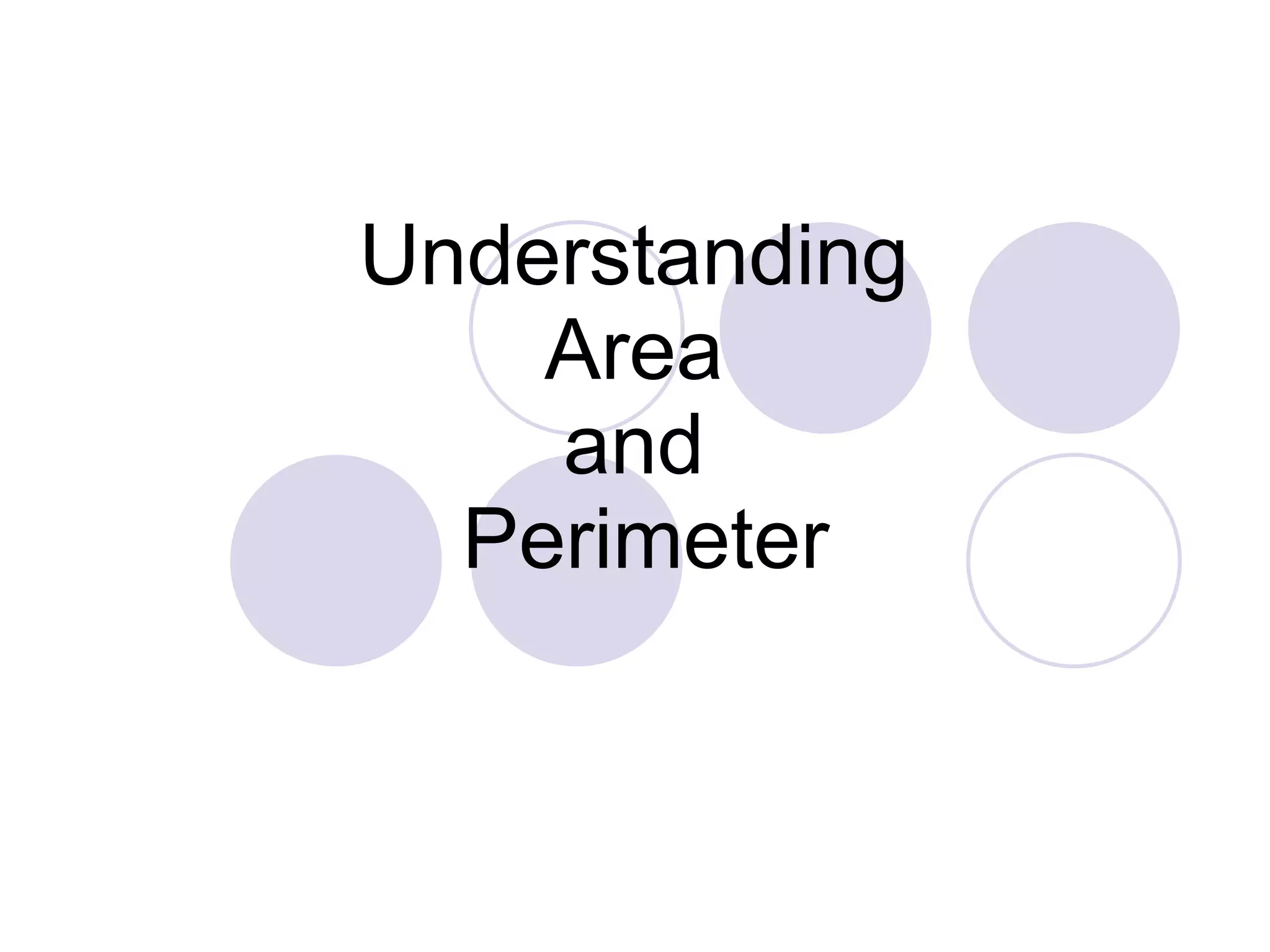 Intro perimeter and area | PPT