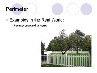 Intro perimeter and area | PPT