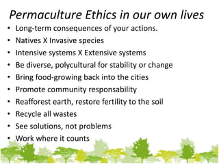 Intro to Permaculture Gold Coast Permaculture | PPT