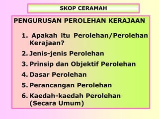 Intro perolehan | PPT