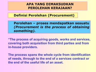 Intro perolehan | PPT