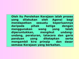 Intro perolehan | PPT