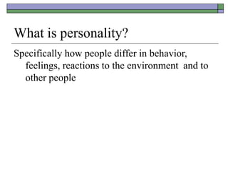 Introduction to personality.ppt