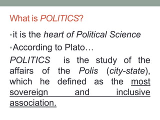 Introduction to Philippine Politics and Governance | PPTX