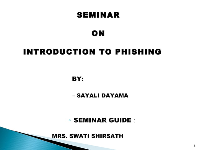 Intro phishing | PPT