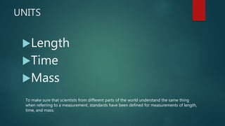 Intro physics units | PPTX