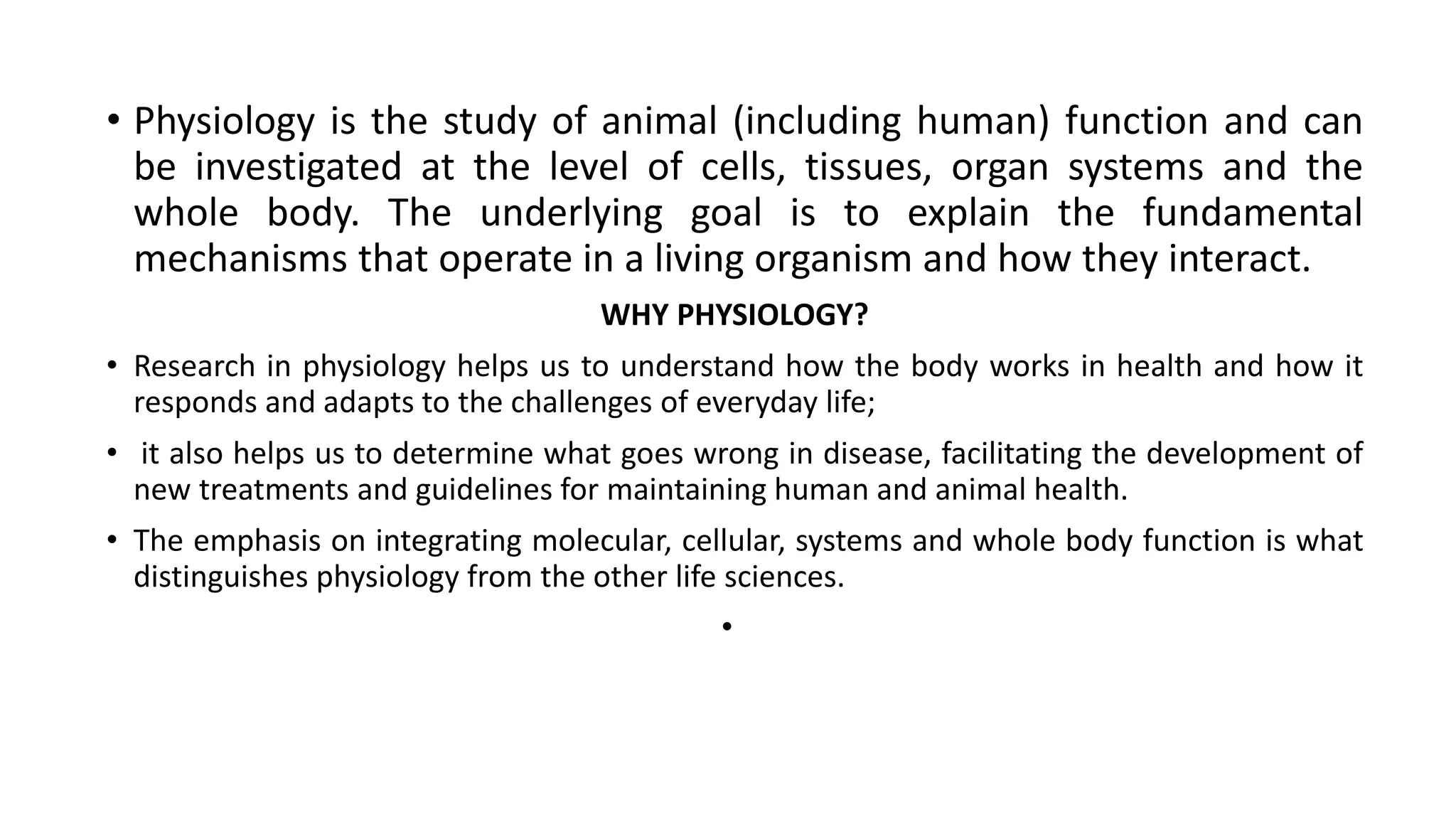 INTRO Physiology and history of physiology | PPTX
