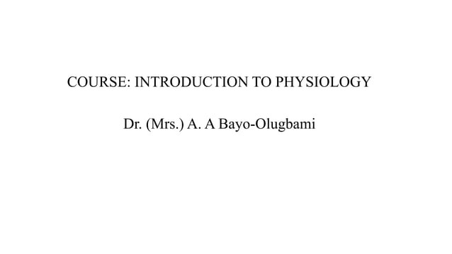 INTRO Physiology and history of physiology | PPTX | Biological Sciences ...
