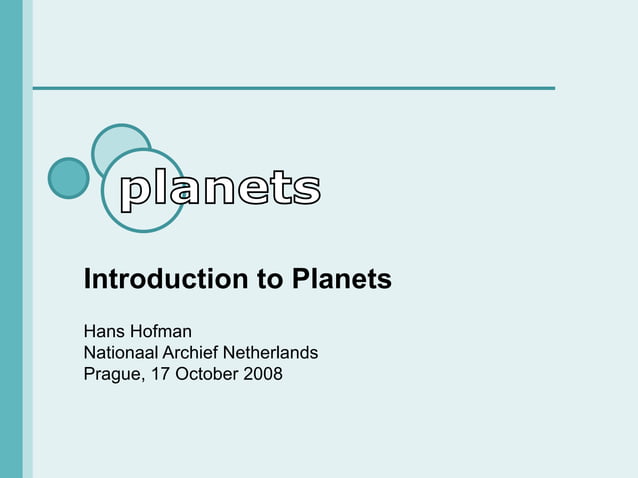 Introduction to Planets | PPT | Computing | Technology & Computing