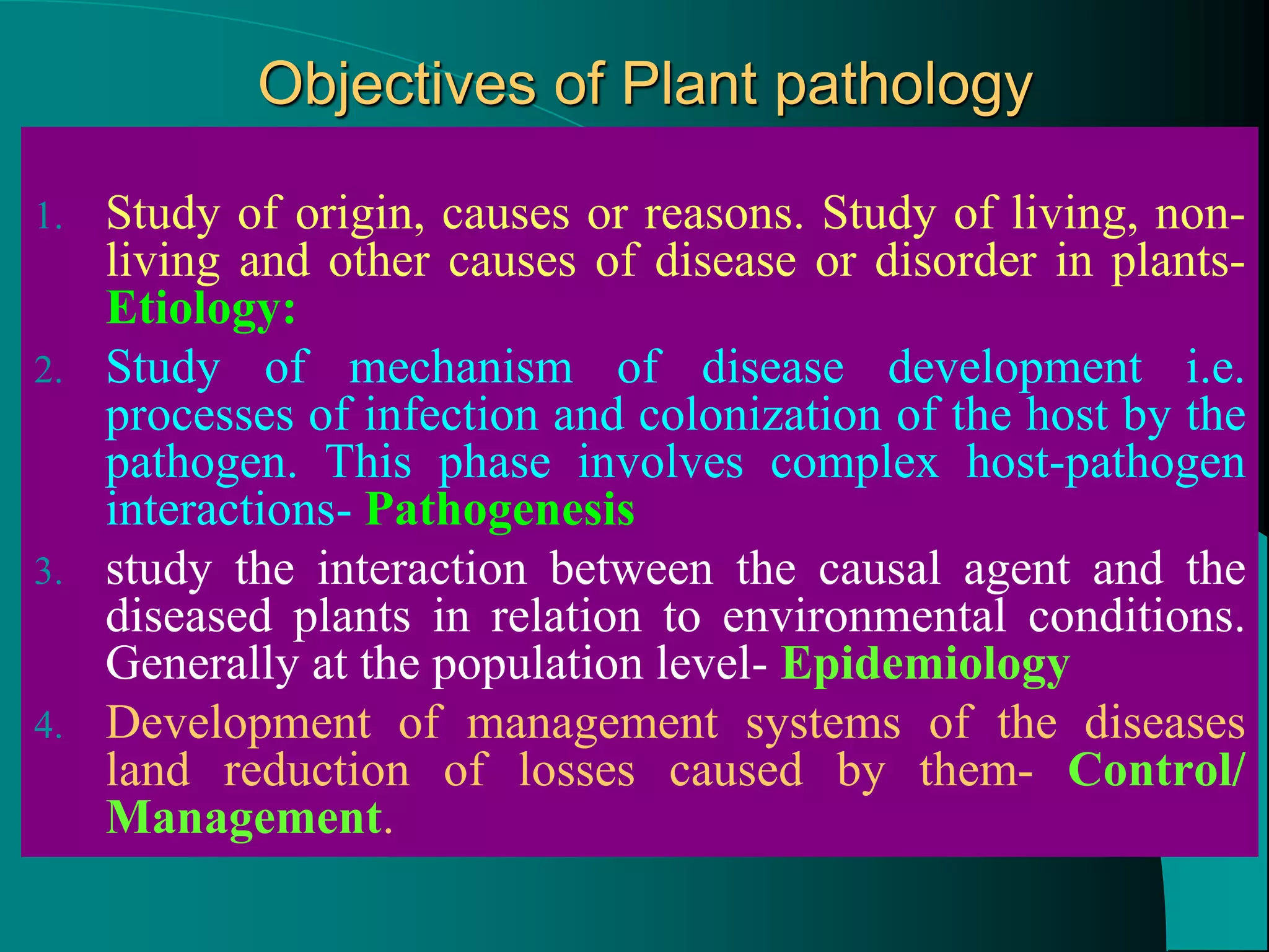 Introduction to plant pathology | PDF