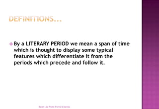 Intro poetic forms and genres | PPTX