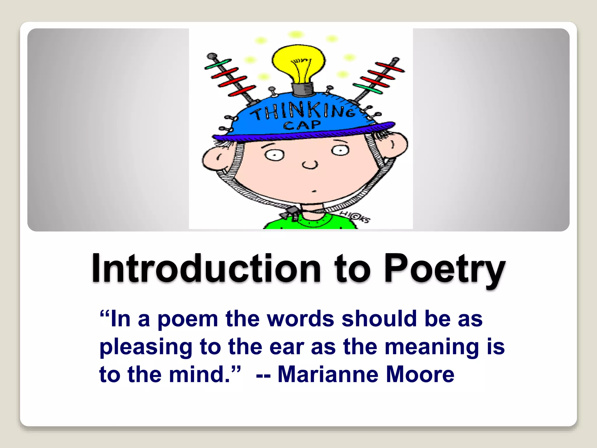 Introduction to Poetry: Understanding the Art of Verse | PPT