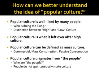Introduction Popular Culture | PPT