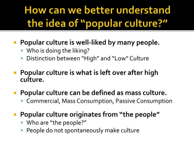 Introduction Popular Culture | PPTX