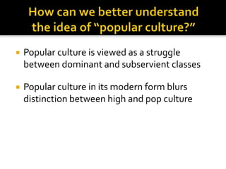 Introduction Popular Culture | PPT