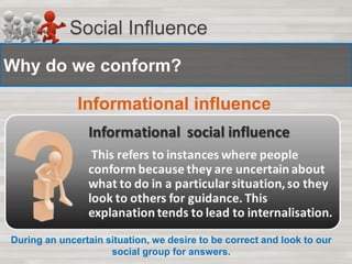 AS Social Psychology -Introducing conformity | PPTX