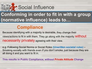 AS Social Psychology -Introducing conformity | PPT