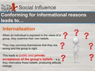 AS Social Psychology -Introducing conformity | PPT