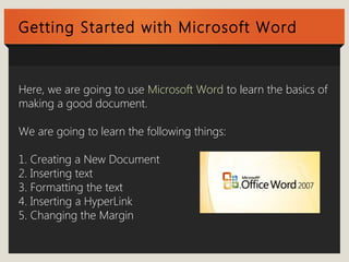 Introduction to Presentation & Word-Processing Software. | PPT