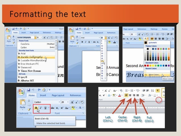 Introduction to Presentation & Word-Processing Software. | PPT