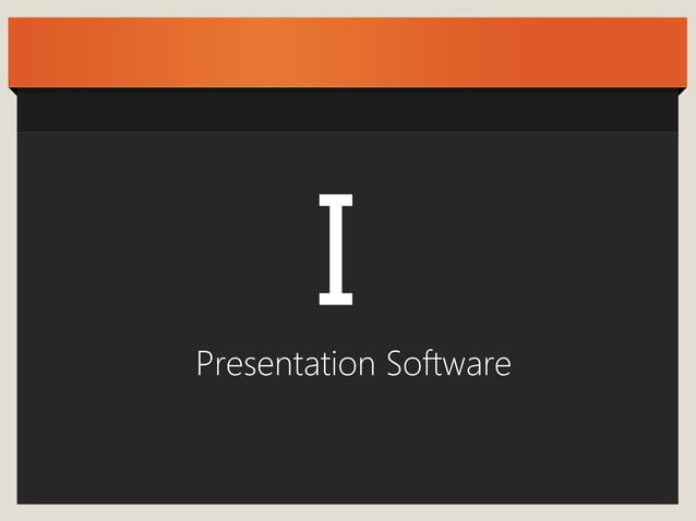 Introduction to Presentation & Word-Processing Software. | PPT