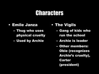 The Chocolate War | PPT