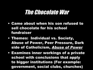The Chocolate War | PPT