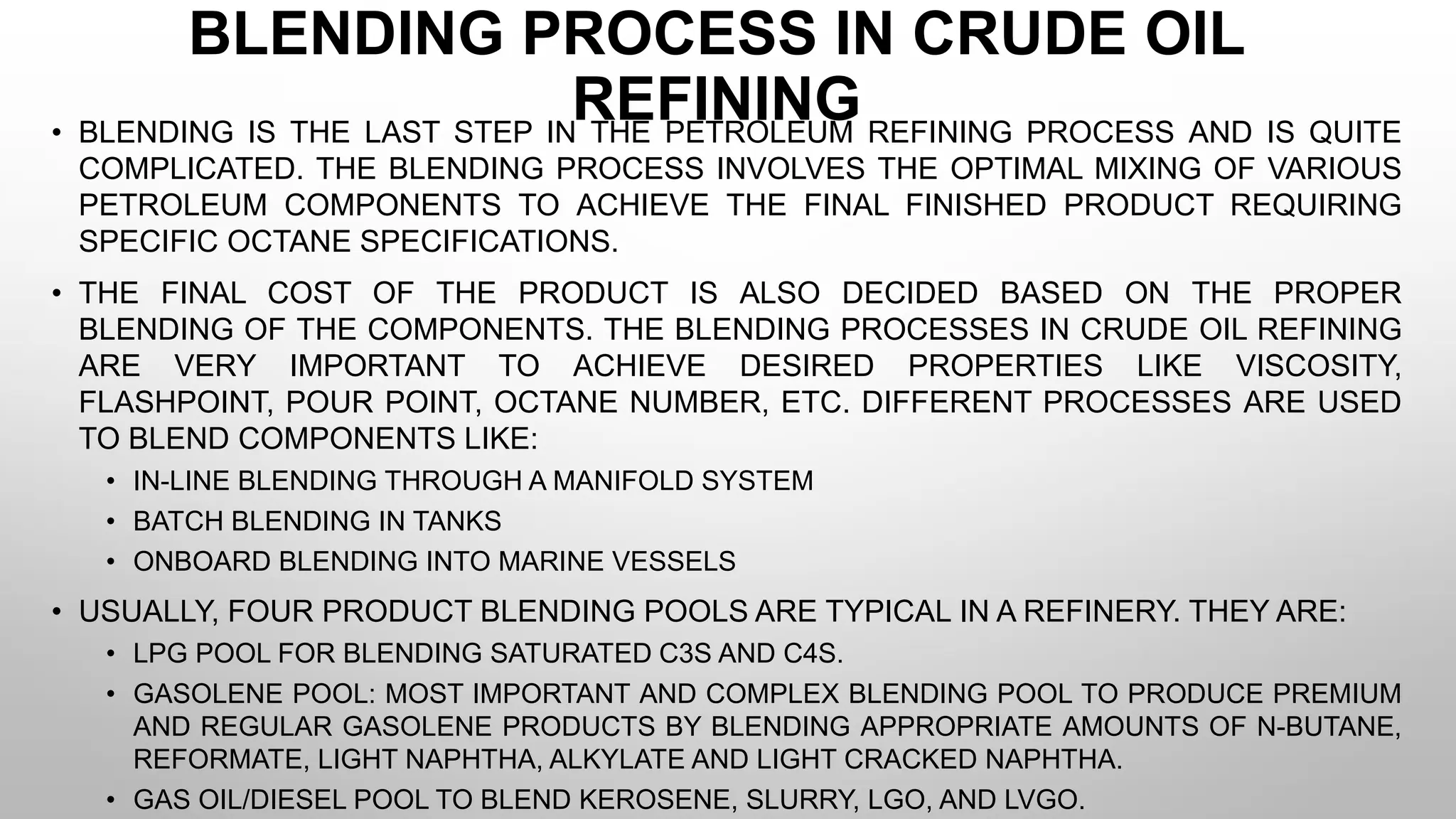 Introduction to Petroleum Refinery Chemical | PPTX