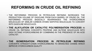 Introduction to Petroleum Refinery Chemical | PPTX