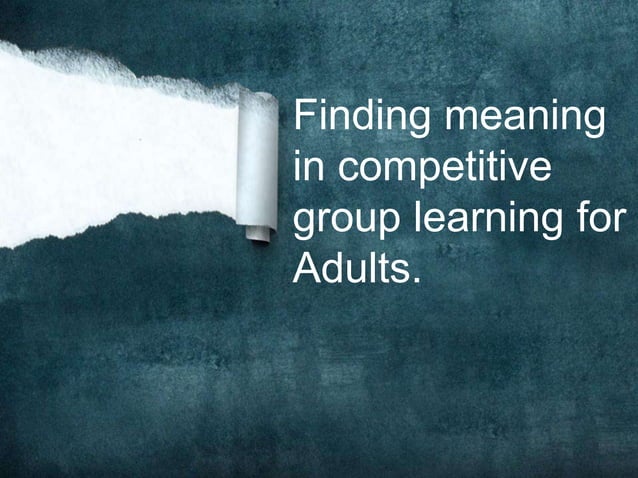 Competitive Group Learning | PPT