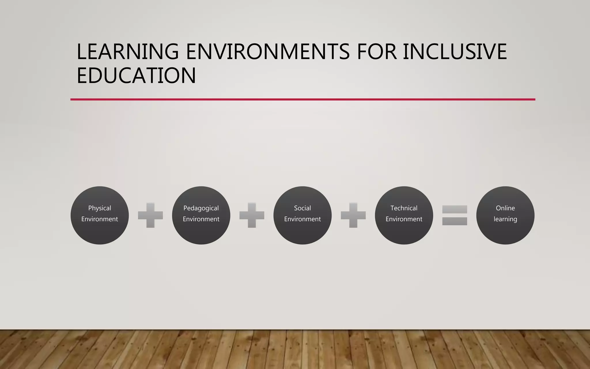 Inclusive Educational Learning Environments | PPTX