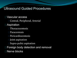 Introduction to procedural ultrasound | PPT