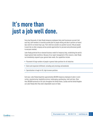 Intro Proposal Labor Ready | PDF