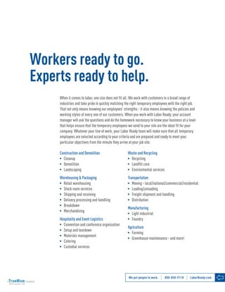 Intro Proposal Labor Ready | PDF