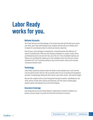 Intro Proposal Labor Ready | PDF