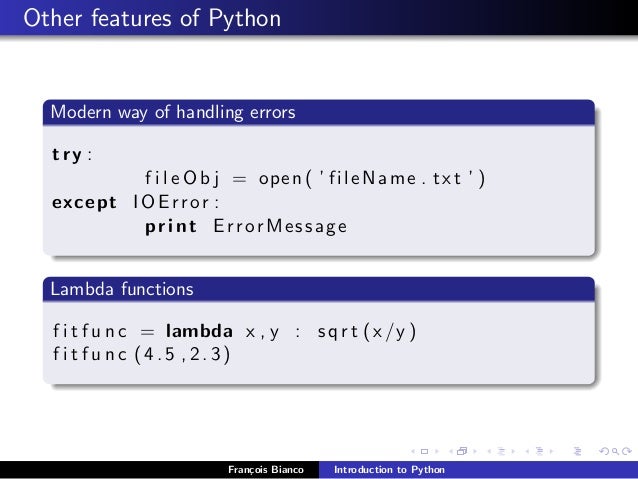 Introduction To Python And Matplotlib