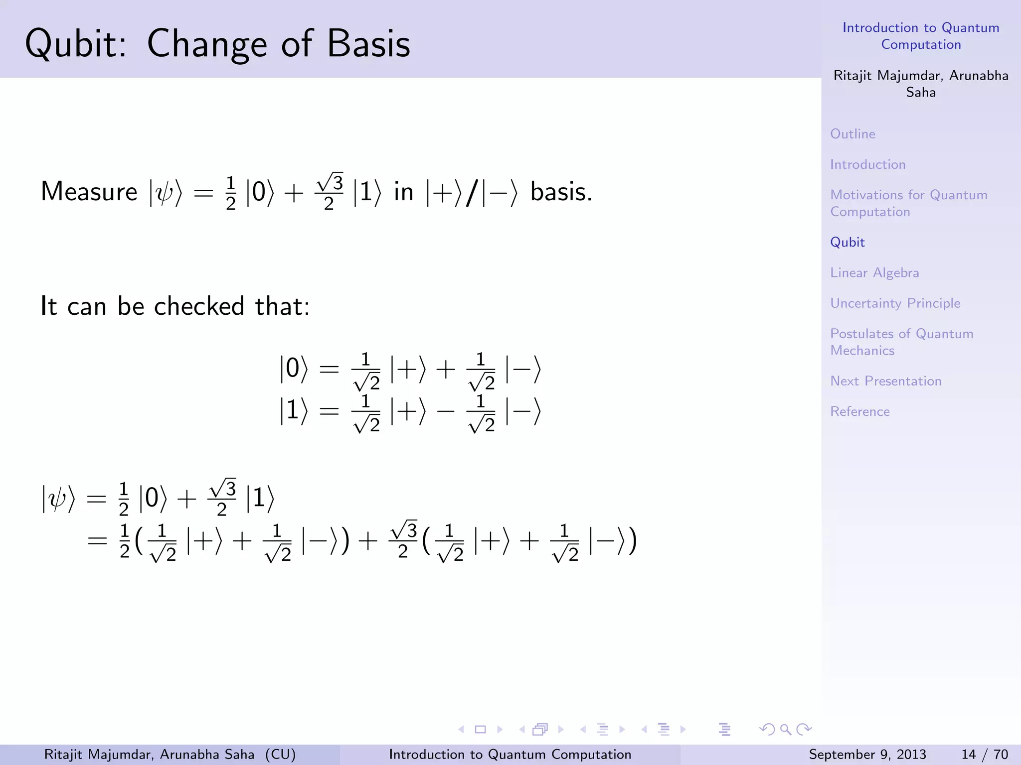Introduction to Quantum Computation. Part - 1 | PDF