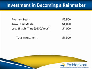 Introduction To Becoming a Rainmaker | PPT