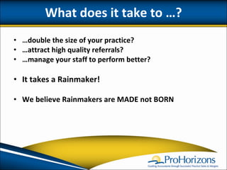 Introduction To Becoming a Rainmaker | PPT