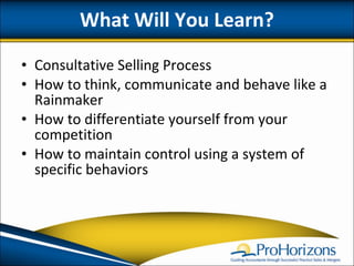 Introduction To Becoming a Rainmaker | PPT