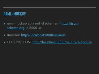 Modelado de API con RAML | PPT