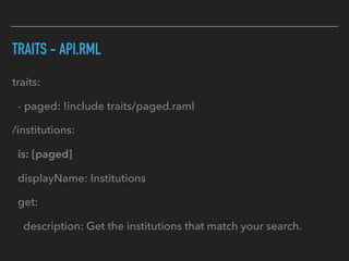 Modelado de API con RAML | PPT