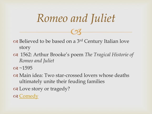 Romeo and Juliet: An Introduction | PPTX | Theater | Fine Art