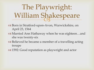 Romeo and Juliet: An Introduction | PPTX