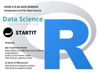 Uvod u R za Data Science :: Sesija 1 [Intro to R for Data Science :: Session 1] | PPT