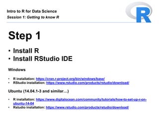 Introduction to R for Data Science :: Session 1 | PDF